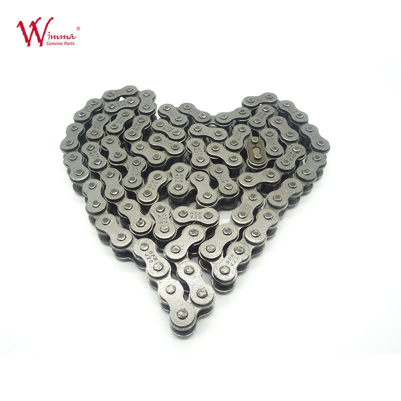 Chinese 420 Motorcycle Chain , Sliver Motorcycle Timing Chain